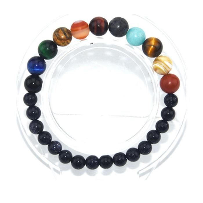 Cosmic galaxy huit planètes bracelet couple bracelet mode constellation ...