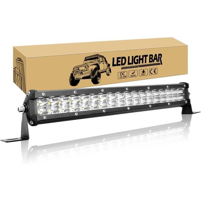 Barre Led 38Cm 15'' 108W Rampe Led Slim Rangée Unique Bar A Led 12V 24V Ip67 Étanche Projecteur ...