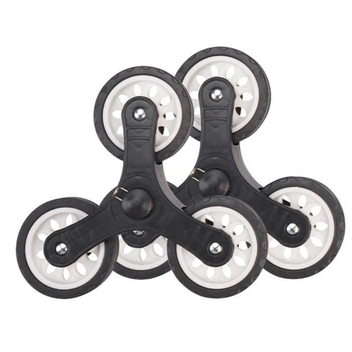 ROUE - ROULETTE,C--Poulie'escalade à trois roues, chariot de ...