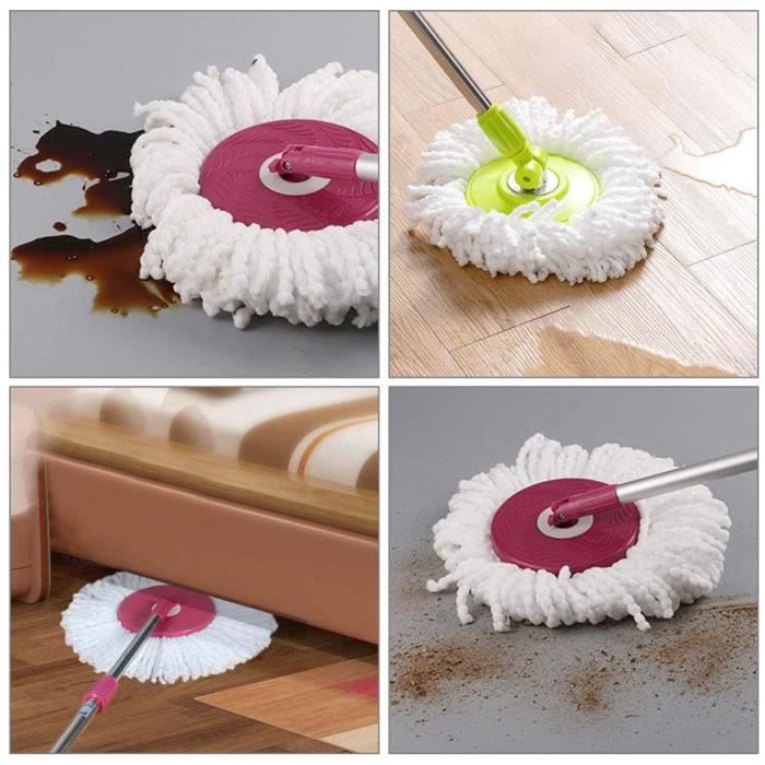 3Pcs Têtes Microfibre Balai, Mop Heads, Tête de Vadrouille Rechange ...
