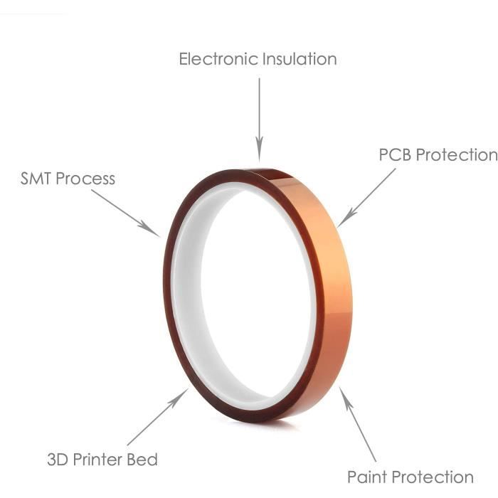 Ruban Kapton,Ruban Adhésif Haute Température Résistant À La Chaleur ...