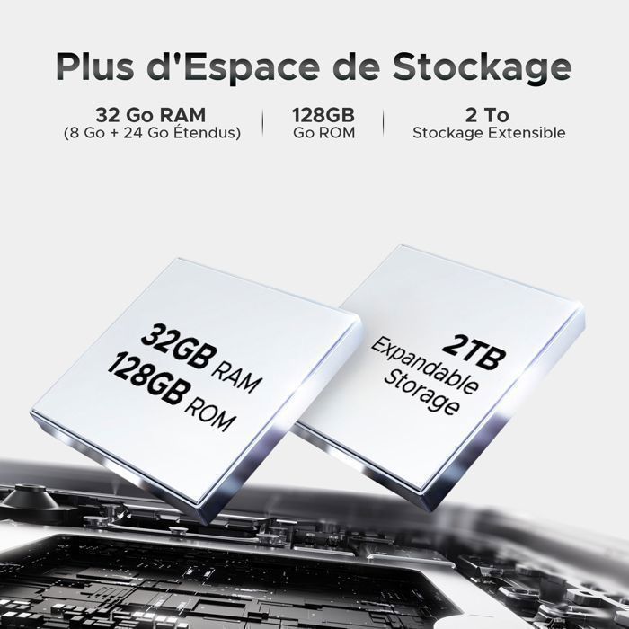 Smartphone 5G DOOGEE Note 59 32Go+128Go/TF 2To,Smartphone Android 15 ...