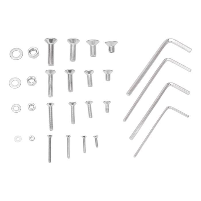 Pwshymi kit de rondelles d'écrous Pwshymi vis à tête creuse M2 M3 M4 M5 tête fraisée vis à six ...