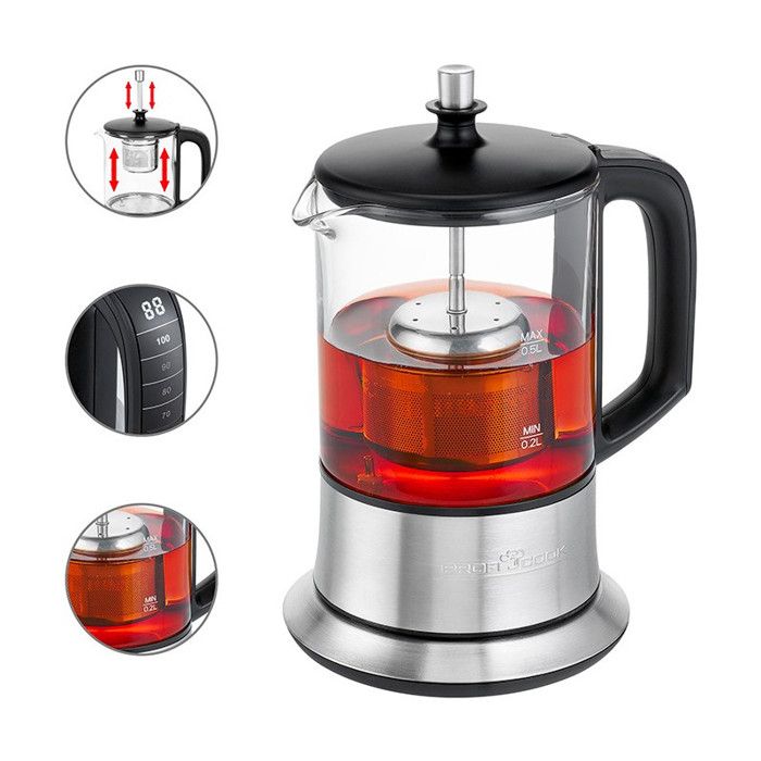 Profi Cook PC-TK 1165 Bouilloire acier inoxydable Contenance: 0.5 l ...