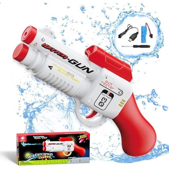 2pcs Pistolet à Eau électrique Puissant Longue Distance Automatique Squirt Water Blaster ...