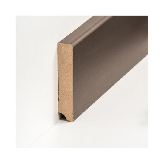 Plinthe MDF 19 x 96 x 2500 mm âme MDF filmée Plinthe brune by PROVISTON ...