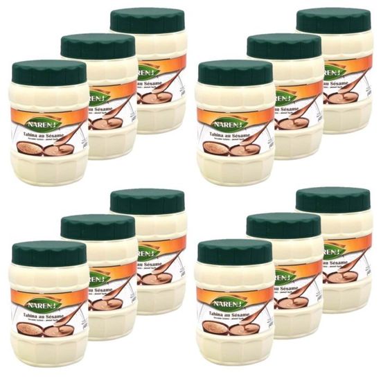 Narenj - Lot 12x Tahin / Crème de sésame - Pot 400g - Cdiscount Au ...