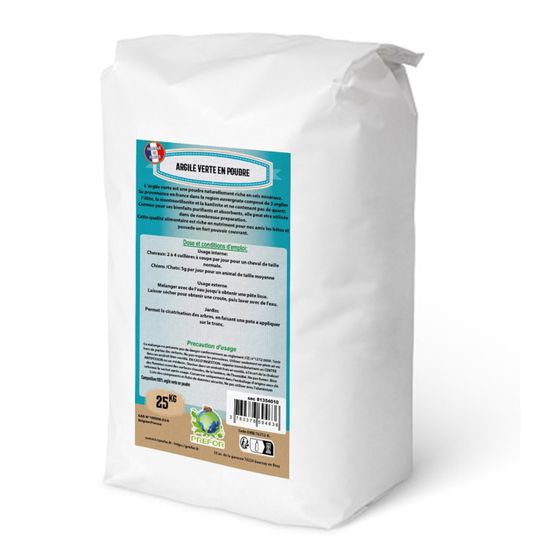 Argile verte en poudre sac 25kg - Cdiscount Jeux - Jouets