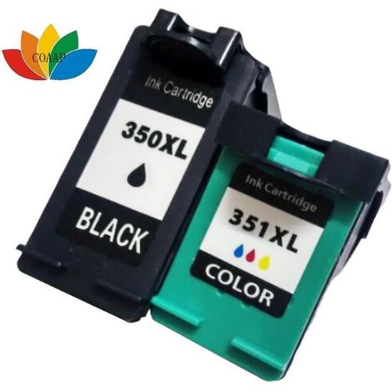 2 Cartouche d'encre HP 350XL 351XL compatible pour HP Photosmart C4200 ...