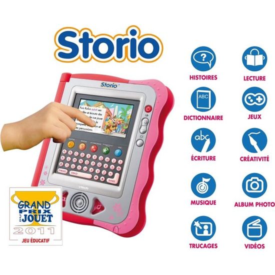 VTECH Console Storio Rose + Jeu Rufus - Cdiscount Jeux - Jouets