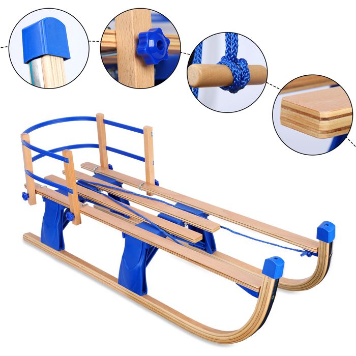 Luge pliable avec dossier - CREMLANK - Pliable - Avec dossier - Base ...