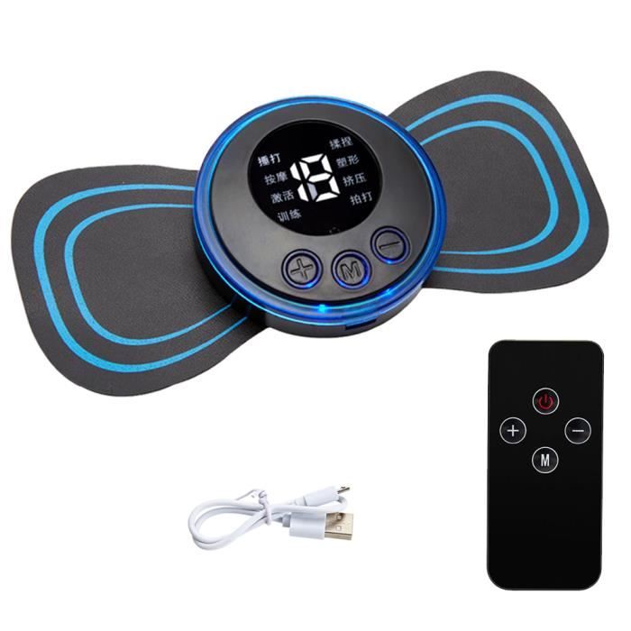 1 Ensemble Rc Masseur Électrique À Impulsions Pour Le Cou Télécommande Ems Patch De Massage
