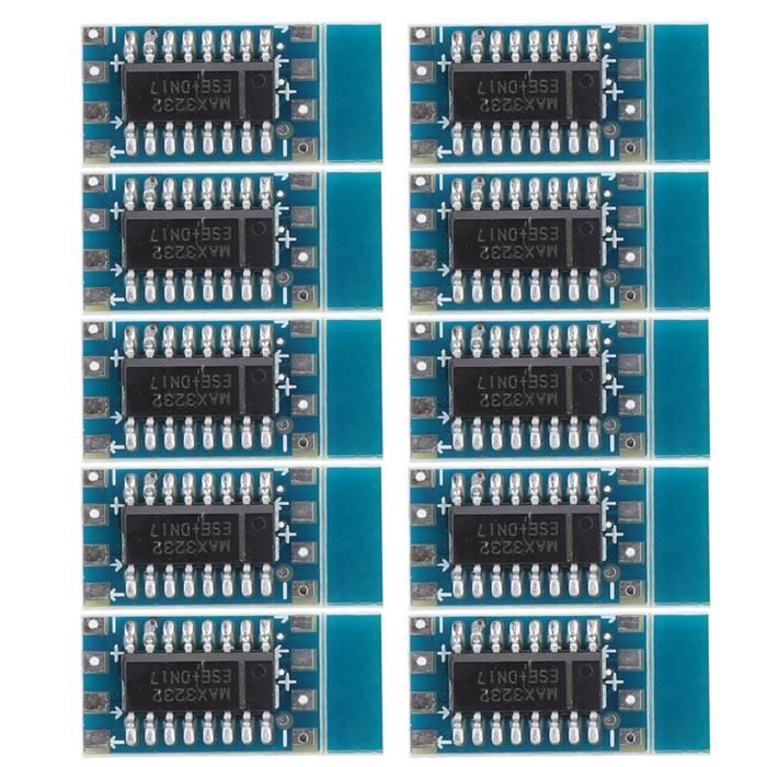 10 pièces MCU Mini convertisseur RS232 vers TTL pour carte de Module ...