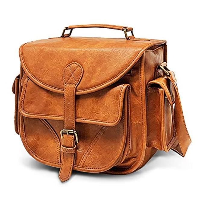 Sac A Dos - Sac Photo - Optique PS12Z sac pour appareil photo en cuir ...