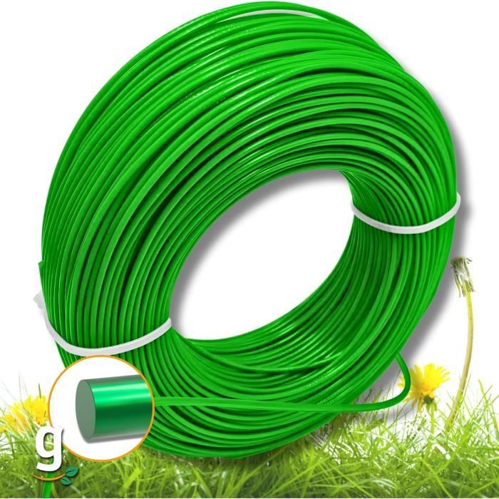 Fil de coupe en nylon 3,0 mm x 15 m (profil rond) Fil de coupe pour ...