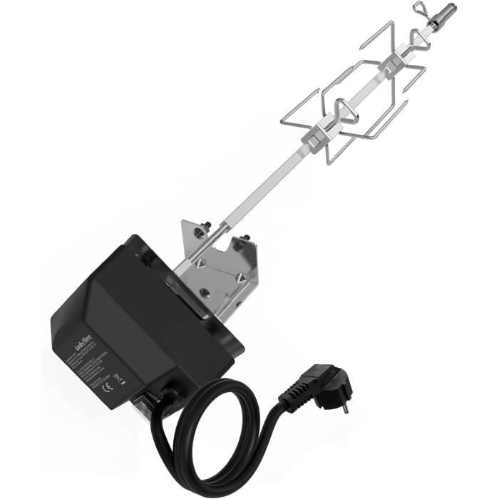 Kit de Rôtisserie Tournebroche en Acier Inoxydable pour Barbecue à Gaz Weber Spirit 200300 ...