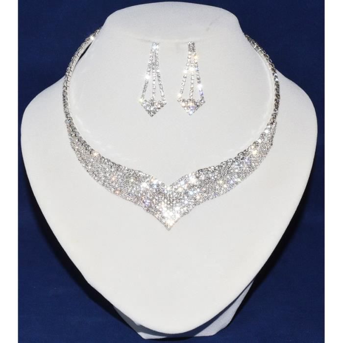 Parure Mariage Strass Bijoux Soirée Cérémonie Henné - Achat / Vente ...