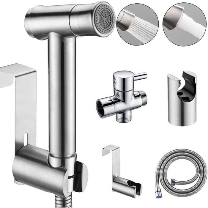 Kit Douchette WC, Douchette Bidet Pulvérisateur Tête de Douche Kit ...