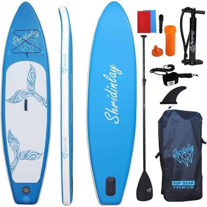 Kit de stand up paddle gonflable de 15 cm d'épaisseur avec accessoires ...