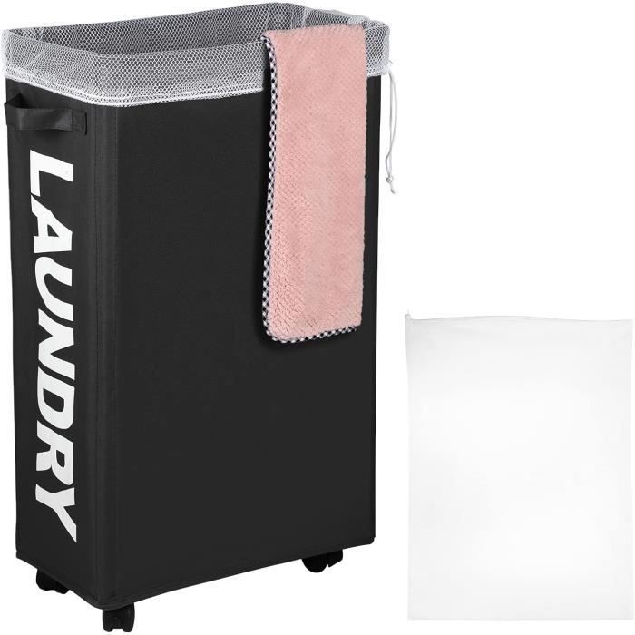 Ihomagic 62l Panier À Linge Roulettes Sac Détachables Rangement ...
