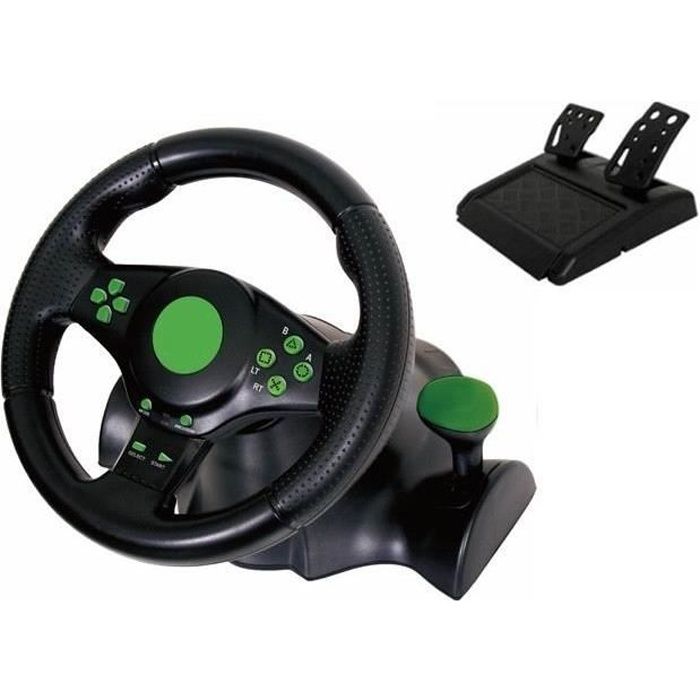 Kabalo volant et pédales pour la console Xbox 360, PS2, PS3 et ...