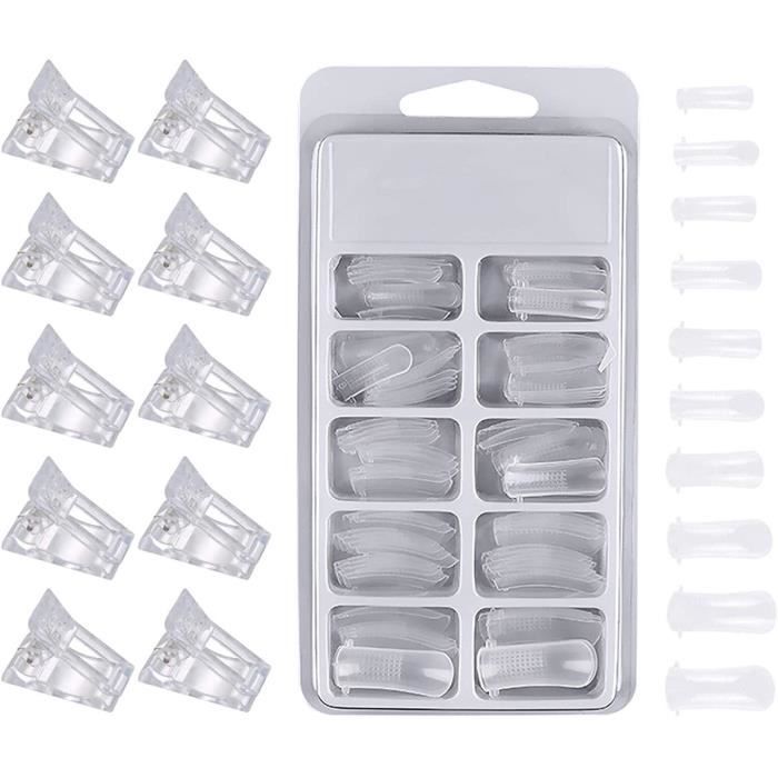 Faux Ongles Capsules Ongles Art 100 Pcs, Nail Extension Pour Ongles Gel ...