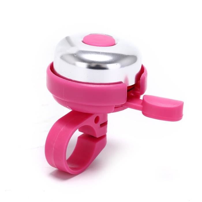 Sonnette vélo - Klaxon - Anneau en métal - Couleur rose - Cloche ...