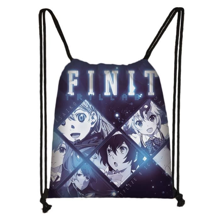 Anime Bungou Stray Dogs drawstring bag boys girls fashion storage bags ...