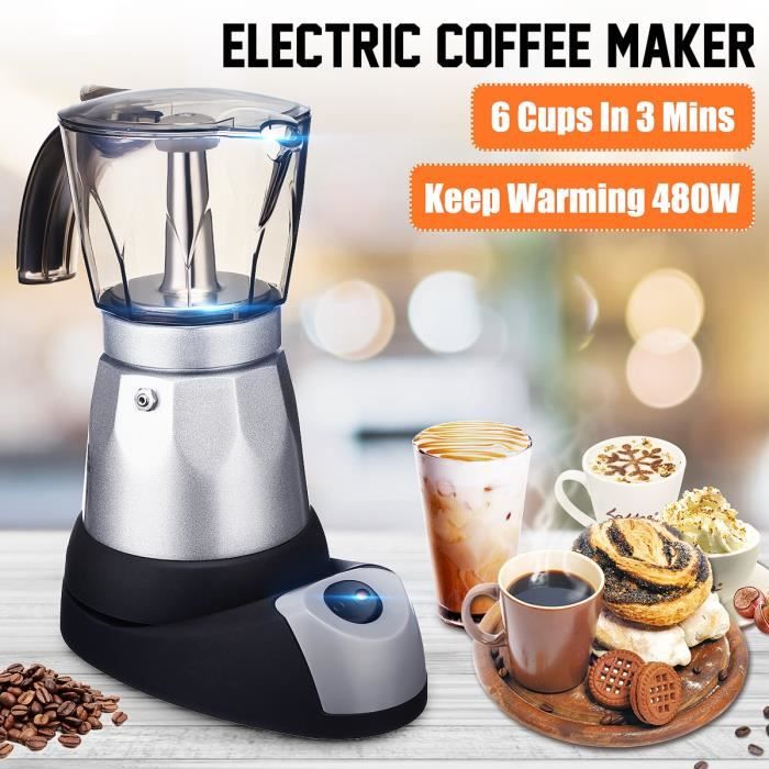 Machine à café,480W 220V expresso italien Moka cafetière percolateurs ...