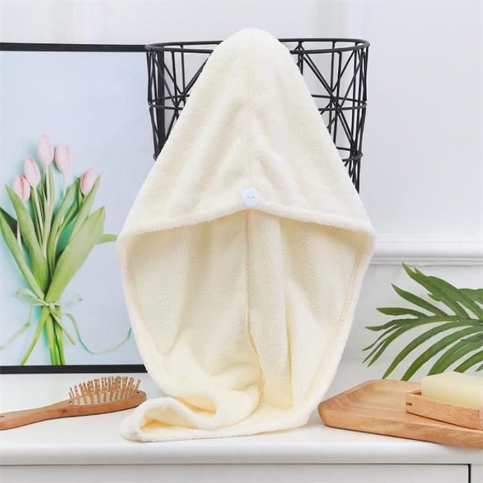 Linge de Bain,Serviette de bain en microfibre pour sécher les cheveux ...