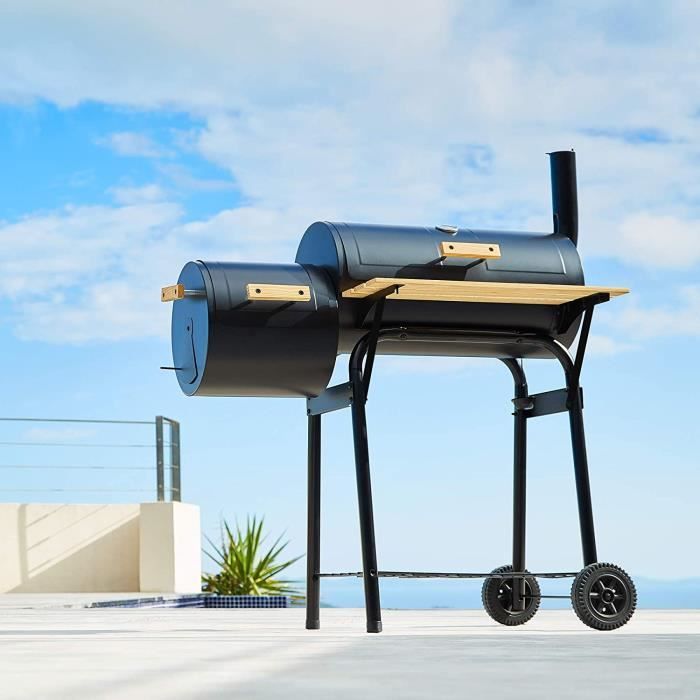 TecTake BBQ GRILL BARBECUE CHARBON DE BOIS FUMOIR SMOKER diverses ...