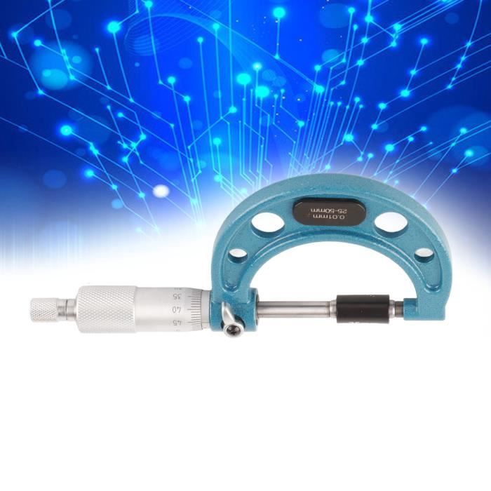 QID-micromètre d'épaisseur (25-50mm)Micromètre Extérieur Outil De ...