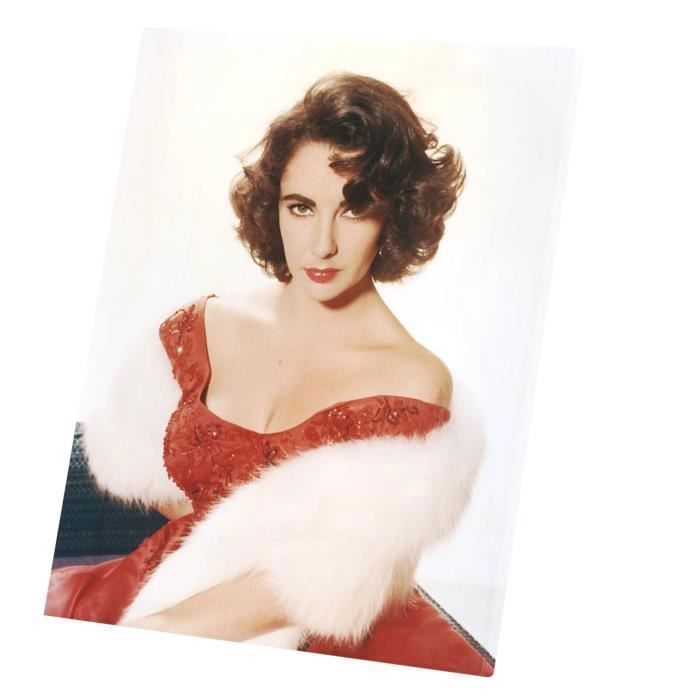 Tableau Décoratif Elizabeth Taylor Actrice Hollywood Vintage 30 Cm X
