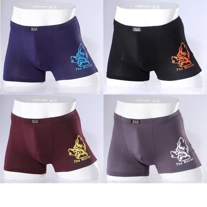 Boxer Homme - AUTREMENT - Lot de 4 - 95% Modal - Couleurs Multiples ...