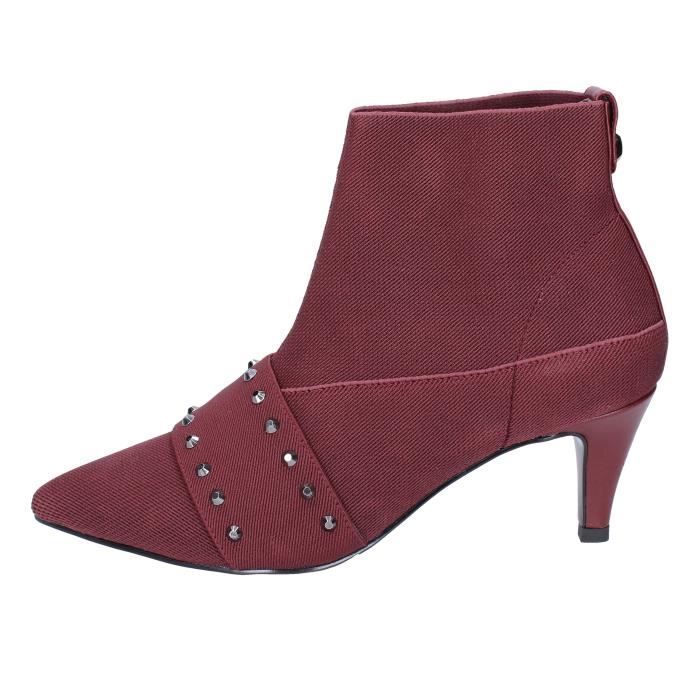 LIU JO Bottine Femme Bordeaux Textile BH864 Bordeaux - Cdiscount Chaussures