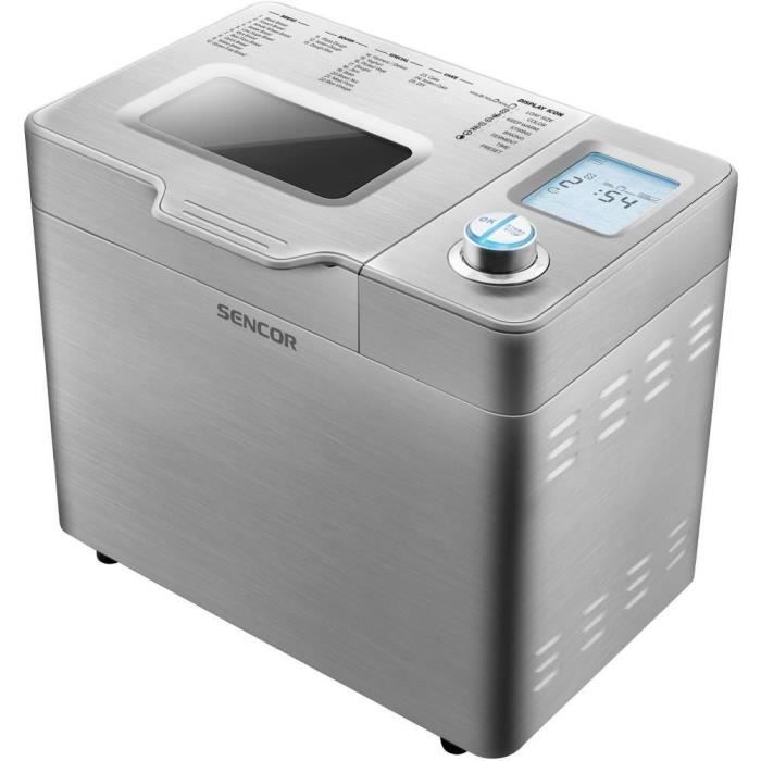Machine à pain - Sencor - SBR 2000SS - Cdiscount Electroménager