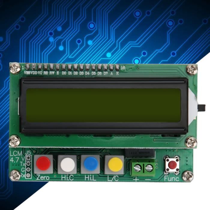 VBESTLIFE Compteur d'inductance Testeur de condensateur, compteur de ... VBESTLIFE Compteur d'inductance Testeur de condensateur, compteur de ...