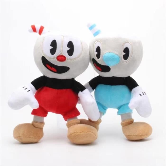 Peluche Cuphead et Mughead - Ensemble de 2 poupées en peluche douces ...