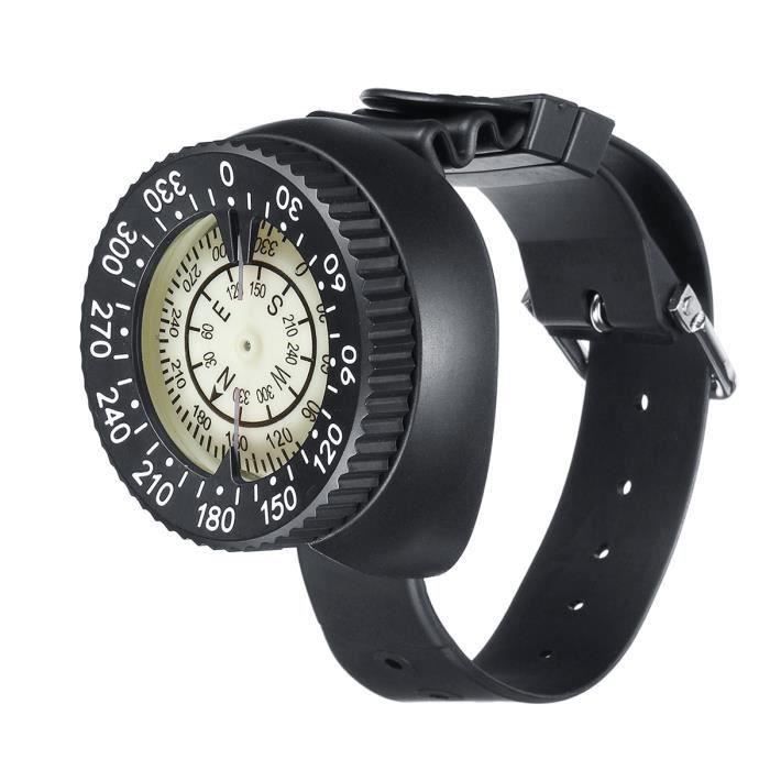 Ywei Compas de plongée Boussole de poignet Noir - Cdiscount Sport