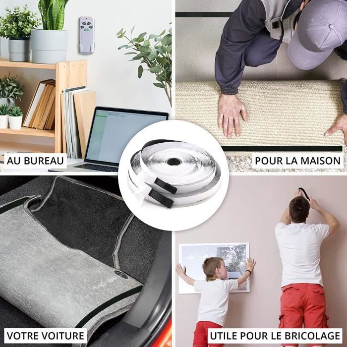 Scratch autocollant adhésif, 8M x 20mm facile àcouper toute ...