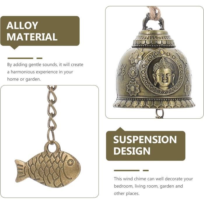 10 Pièces Carillons Carillon Maison Vintage Décoration Chance Poisson ...