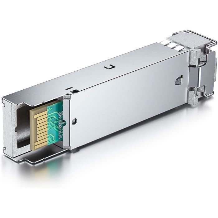 1.25G Multimode Sfp Lc Module,Émetteur-Récepteur Sfp 1000Base-Sx, Mmf 850Nm, 550M, Ddm, Pour ...