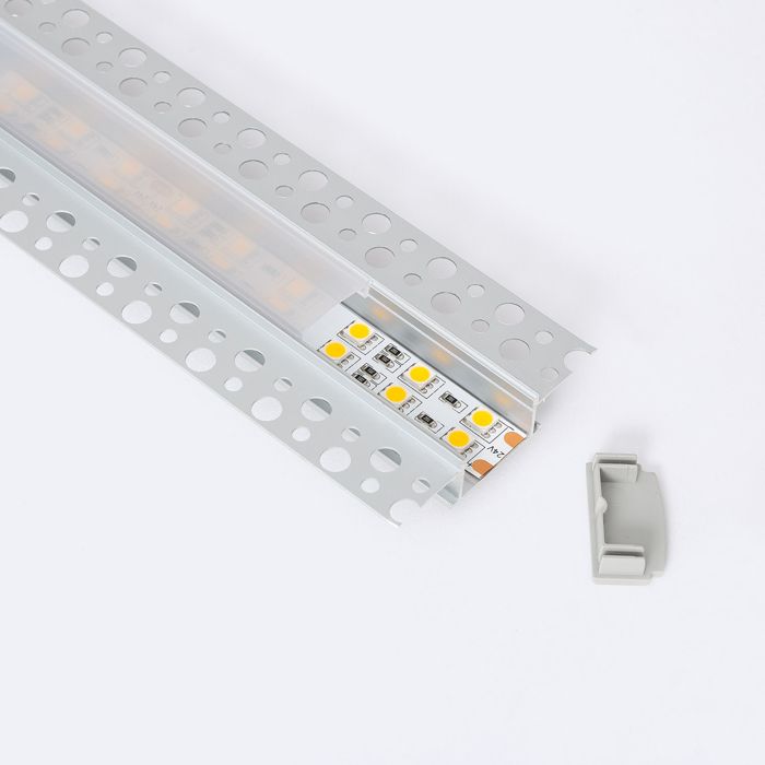 Profilé Aluminium pour Plâtre/Placo avec Capot Continu pour Double ...