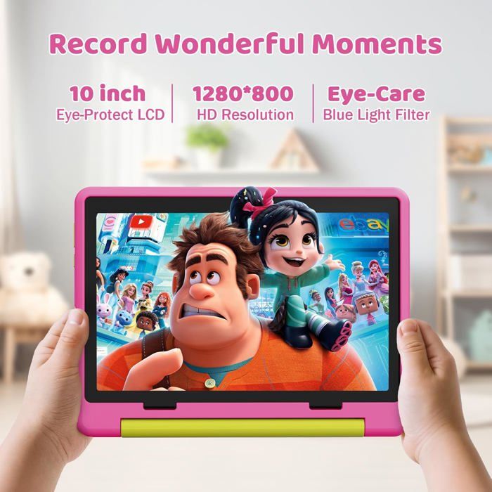 Tablette Enfant 10'' Android 15, 20(3+17)Go RAM, 64Go ROM, Extensible ...
