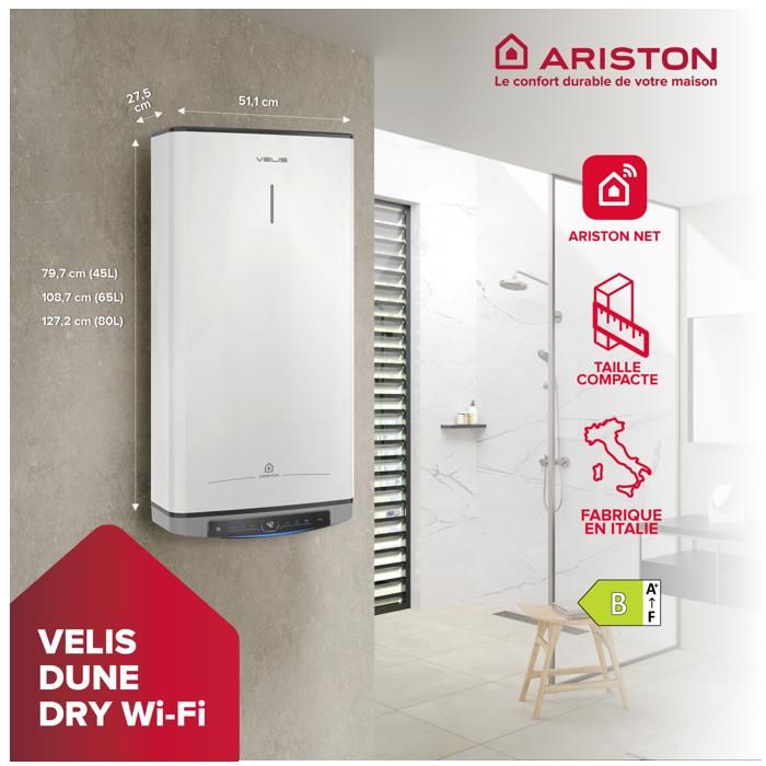 Chauffe Eau Lectrique Plat 80l Velis Ariston