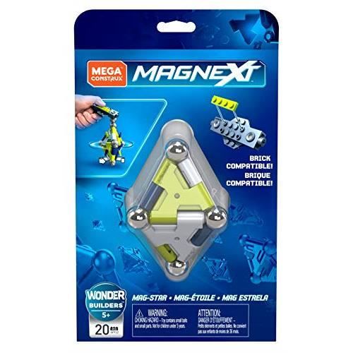 Jeu de Construction Aimanté - Mega Construx - Magnext Wonder Builders Mag-étoile - 20 Pièces ...