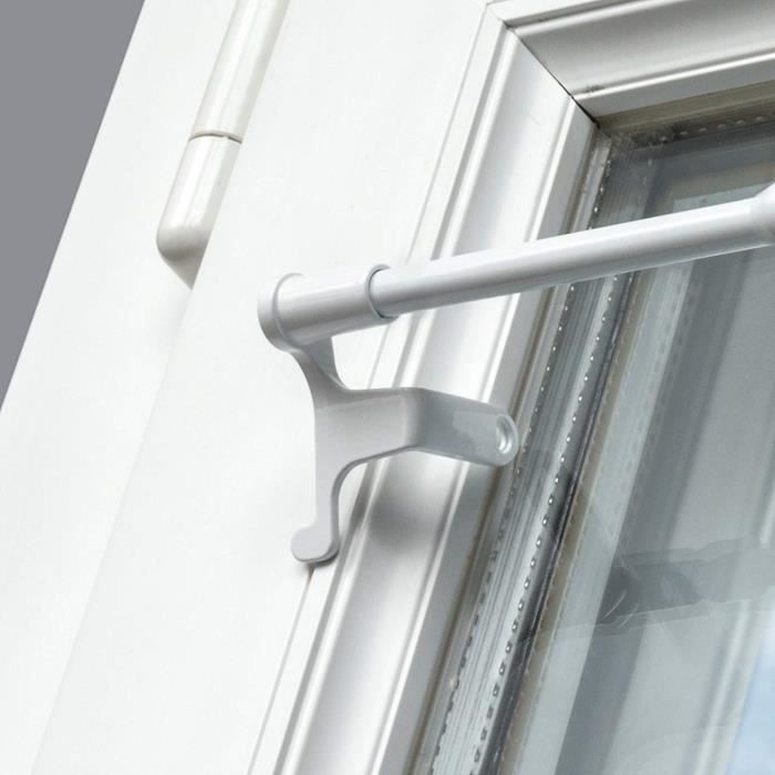 Lot de 2 tringles a rideaux autobloquantes sans perçage Fixvit ...