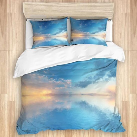 Parure de couette Natureside Out Sky Sea ressemble à un thème combiné ...