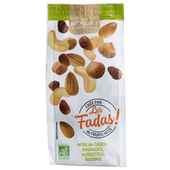 Mix Le Craint Dégun Bio en sachet de 145g Les Fadas de Fruits Secs ...