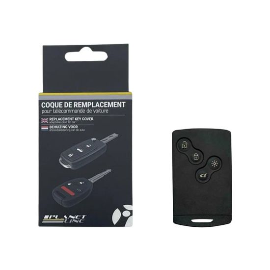 COQUE CARTE ADAPTABLE POUR RENAULT 4 BOUTONS AVEC LAME KEYSKAR ...